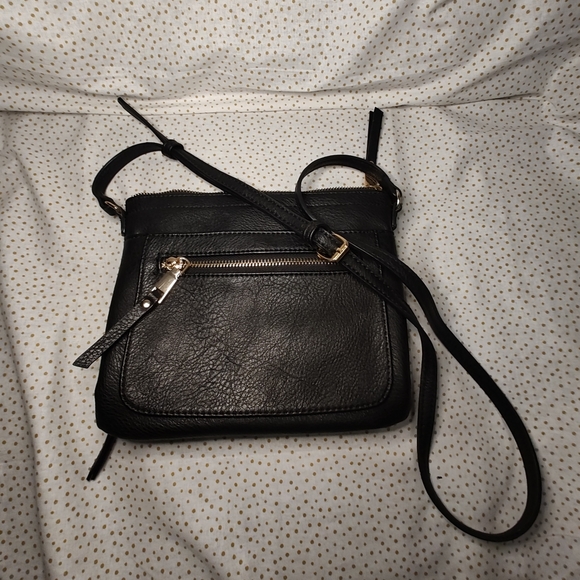 Miztique | Bags | Stylish Miztique Cross Body Bag Black Vegan Leather ...
